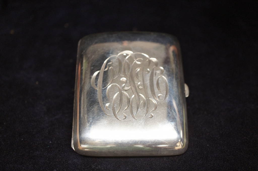 Excellent Antique Foster Bailey Sterling Silver Cigarette Case Classic ...