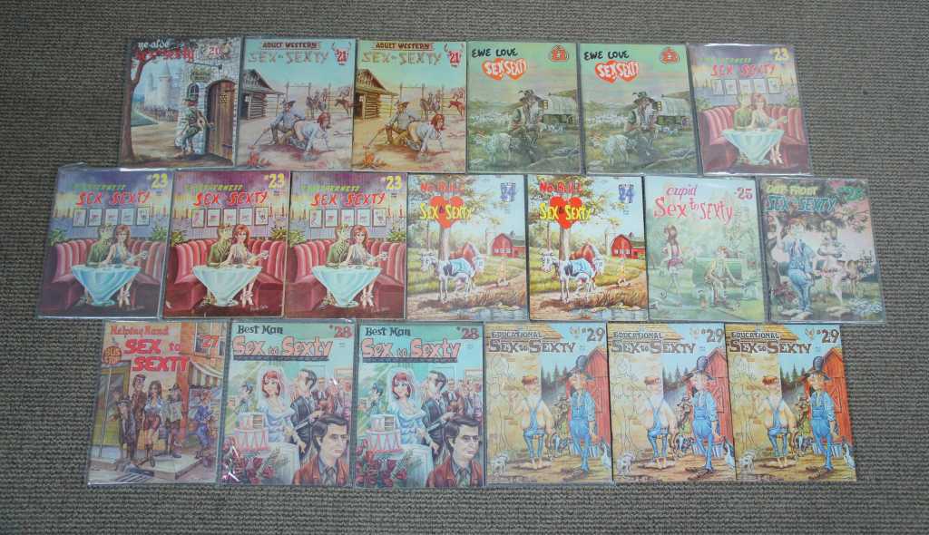 Vintage Lot Of 183 Sex To Sexty Magazines Adult Comic 1960s 70s 80s