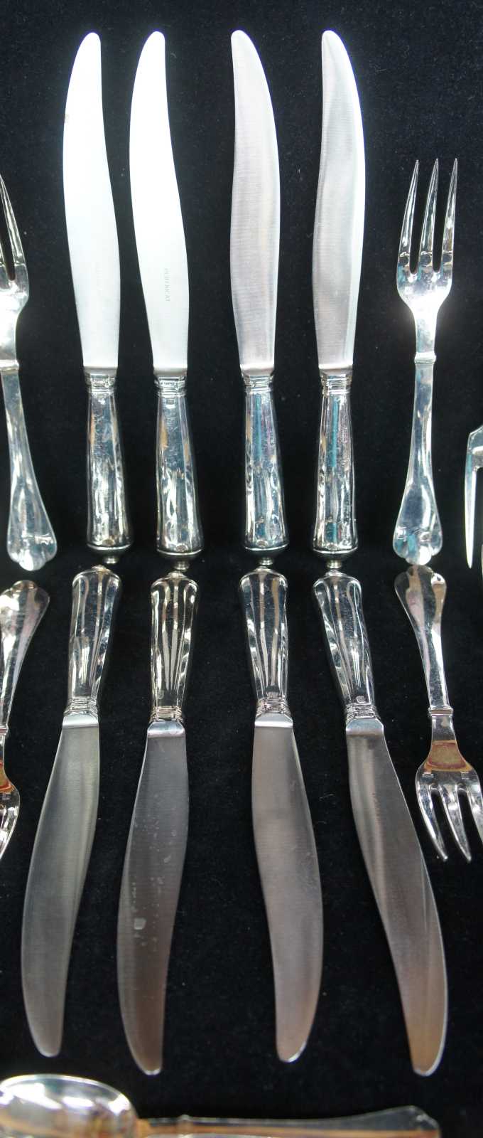 40 Pc Vintage French Puiforcat Sterling Silver Cardinal Flatware Source ...