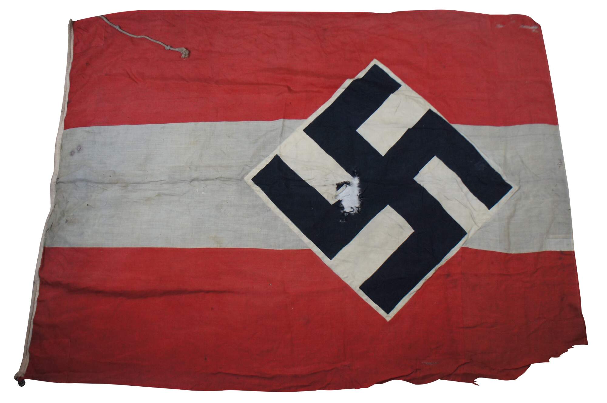 Antique WWII Hitler German Nazi Youth Hitlerjugend Banner Flag 76"
