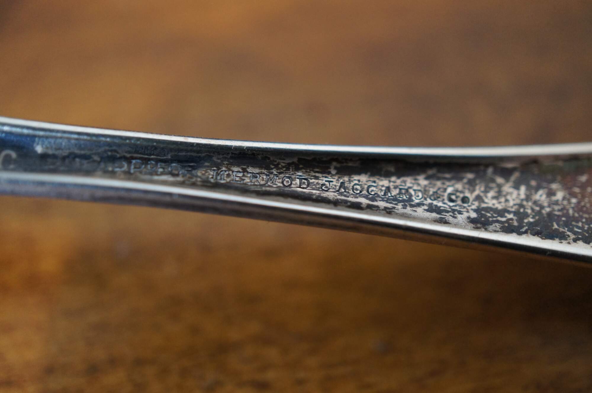 Antique Whiting Sterling Silver Spoon Mermod Jaccard & Co Monogram ...