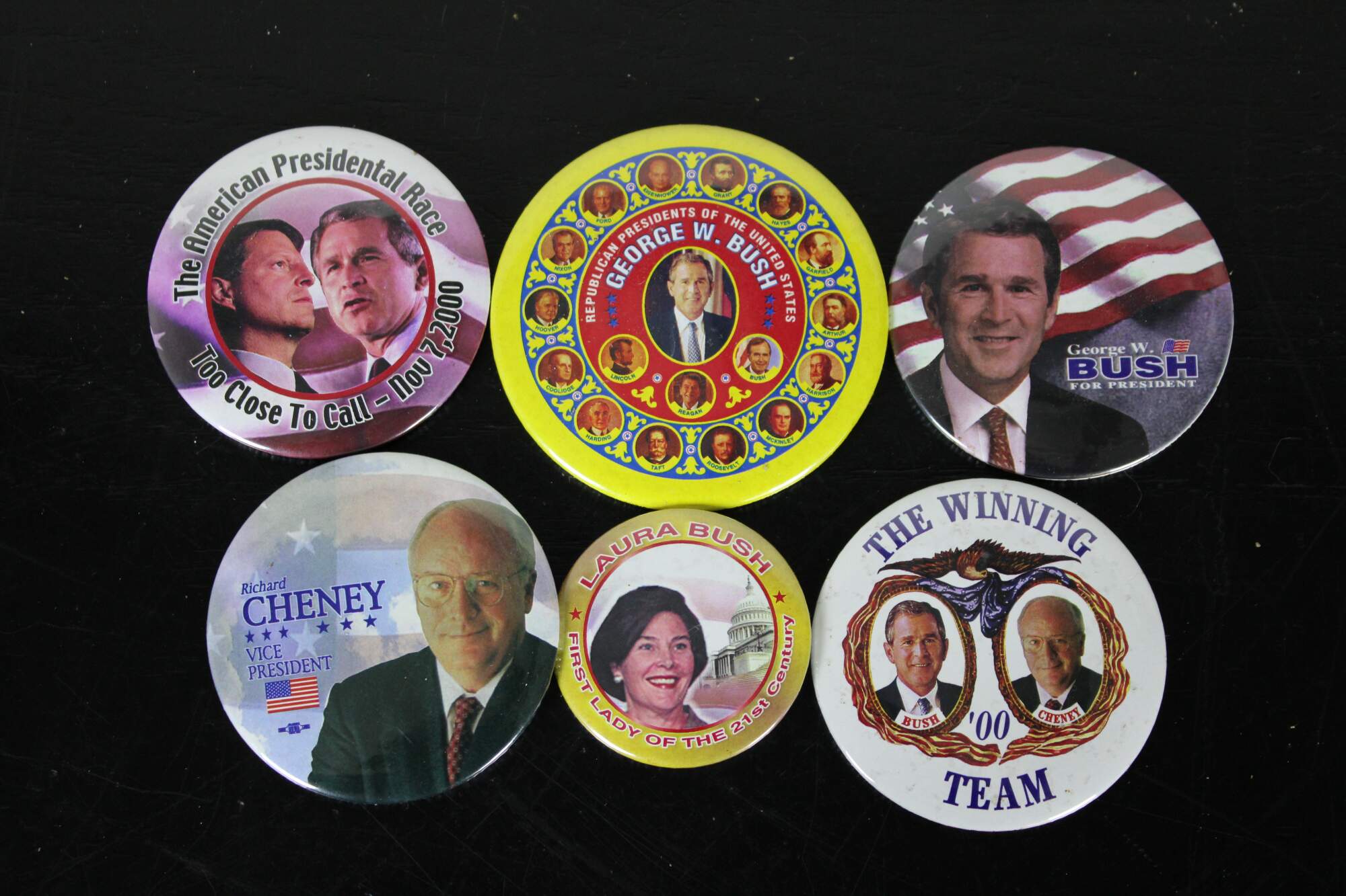 Lot of 45 Assorted US Political Pins Buttons Vote Taft Obama Clinton ...
