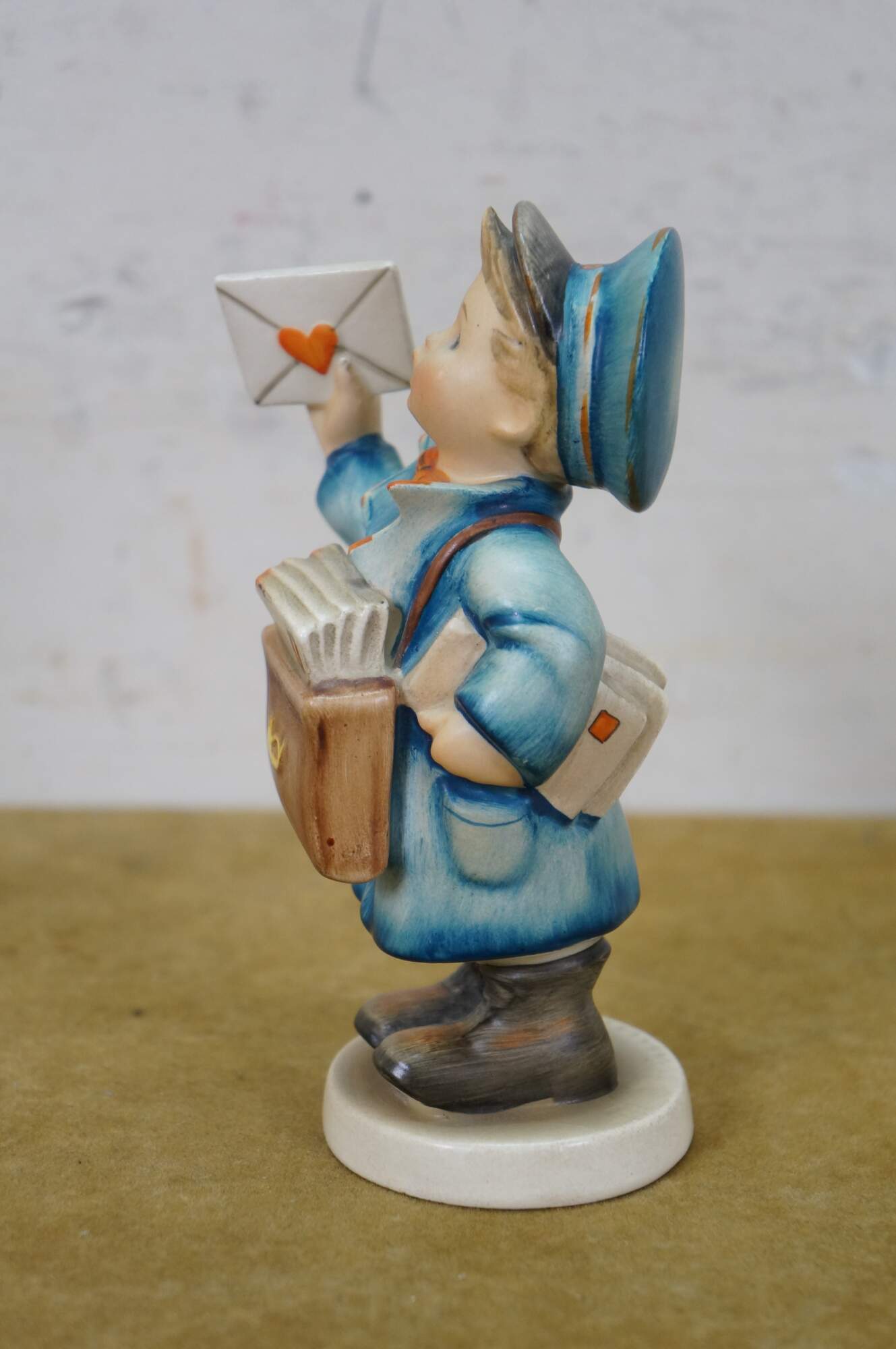 1950s Goebel Hummel 119 Postman Figurine TMK-2 Full Bee 6"
