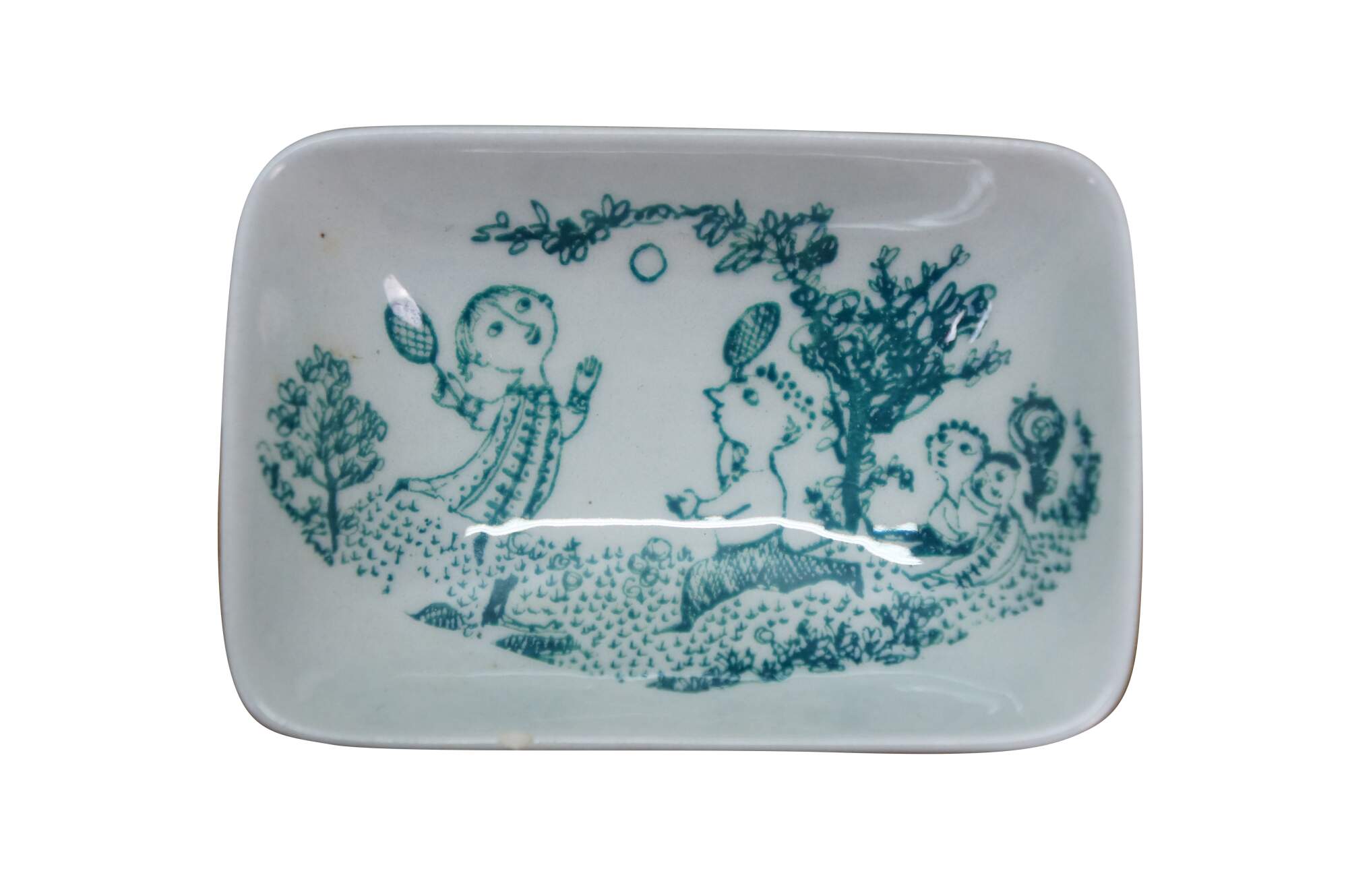 4 Danish Nymolle Bjorn Wiinblad Picnic in Denmark Salt Bone Trinket ...